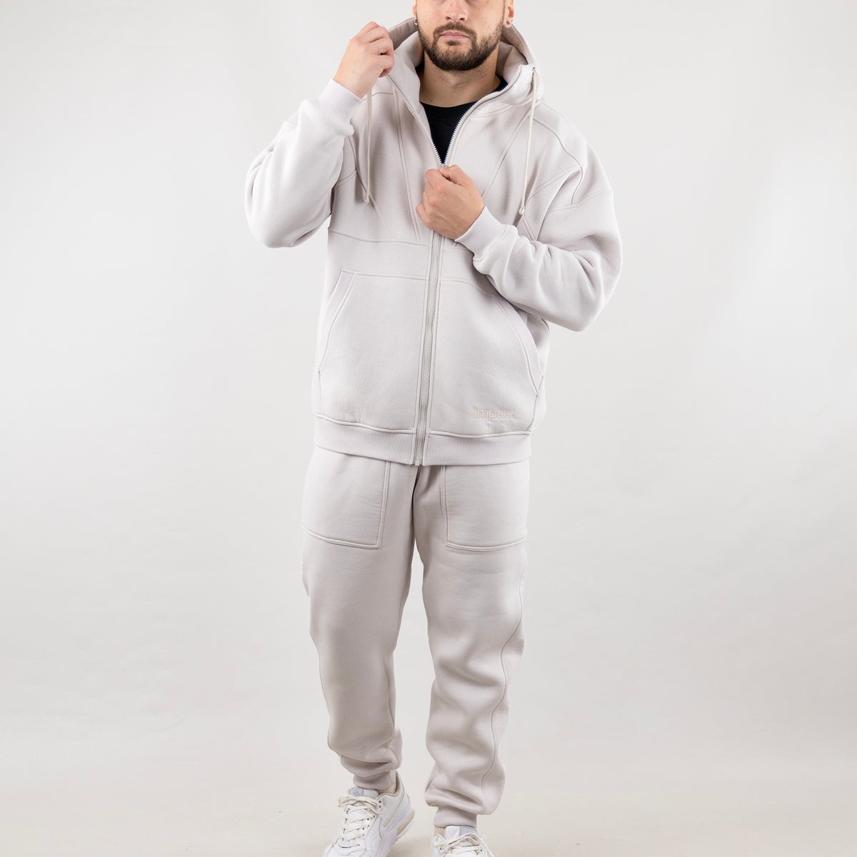 Zip-Up Hoodie "Introvert" and Sweatpants For Men – Impact